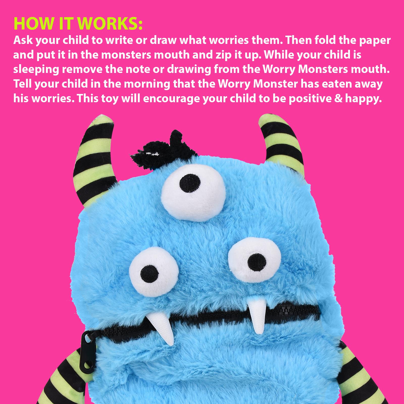 Large Worry Monster - 32cm Assorted Colours - HomeStoreDirect ...