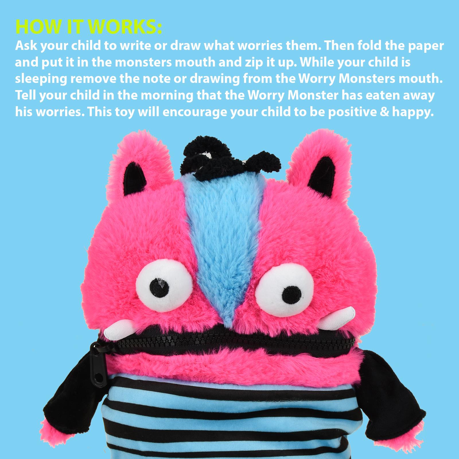 Large Worry Monster - 32cm Assorted Colours - HomeStoreDirect ...