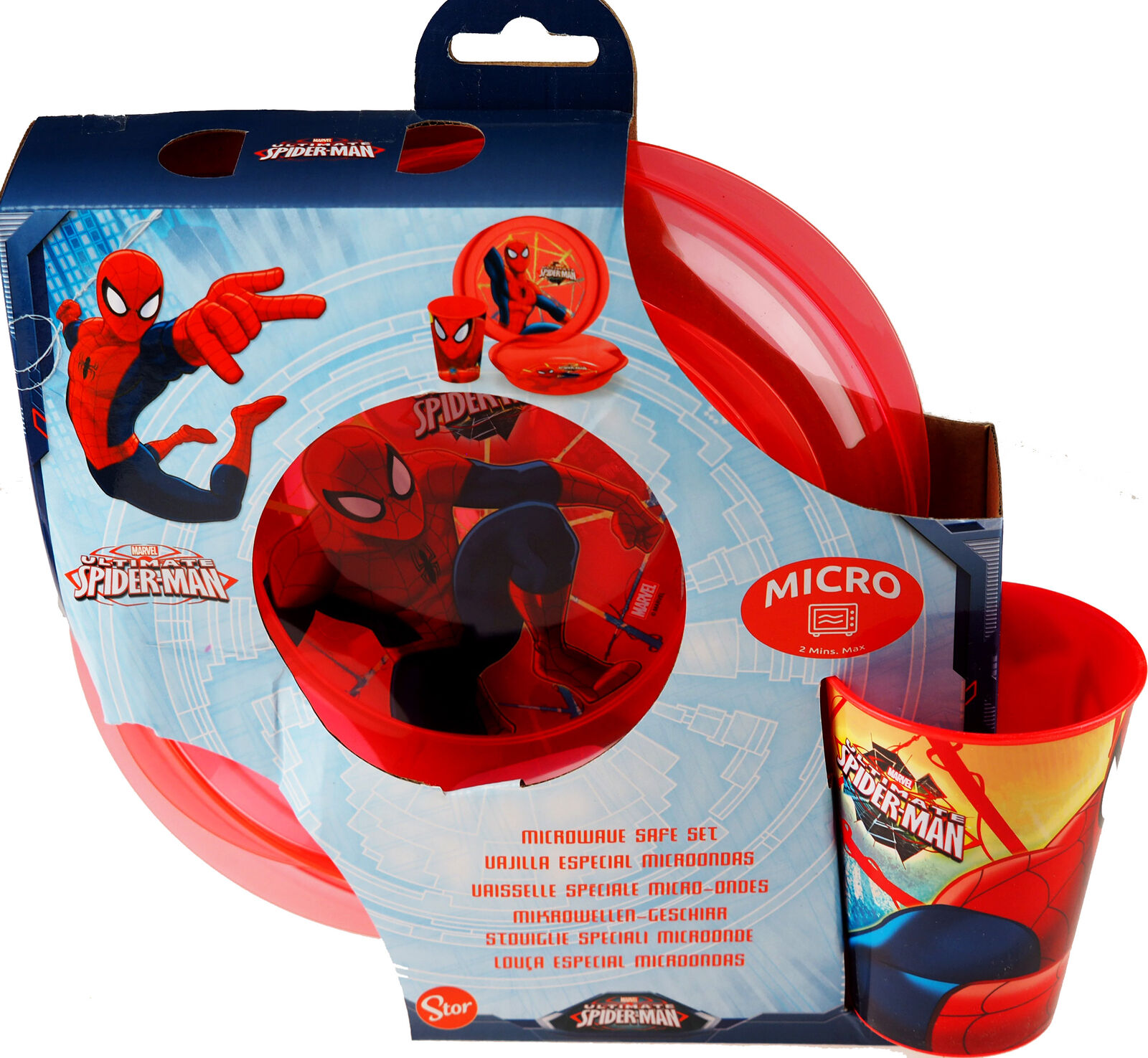 Spiderman 3 Piece Dinner Set - Kids Meal Sets - HomeStoreDirect