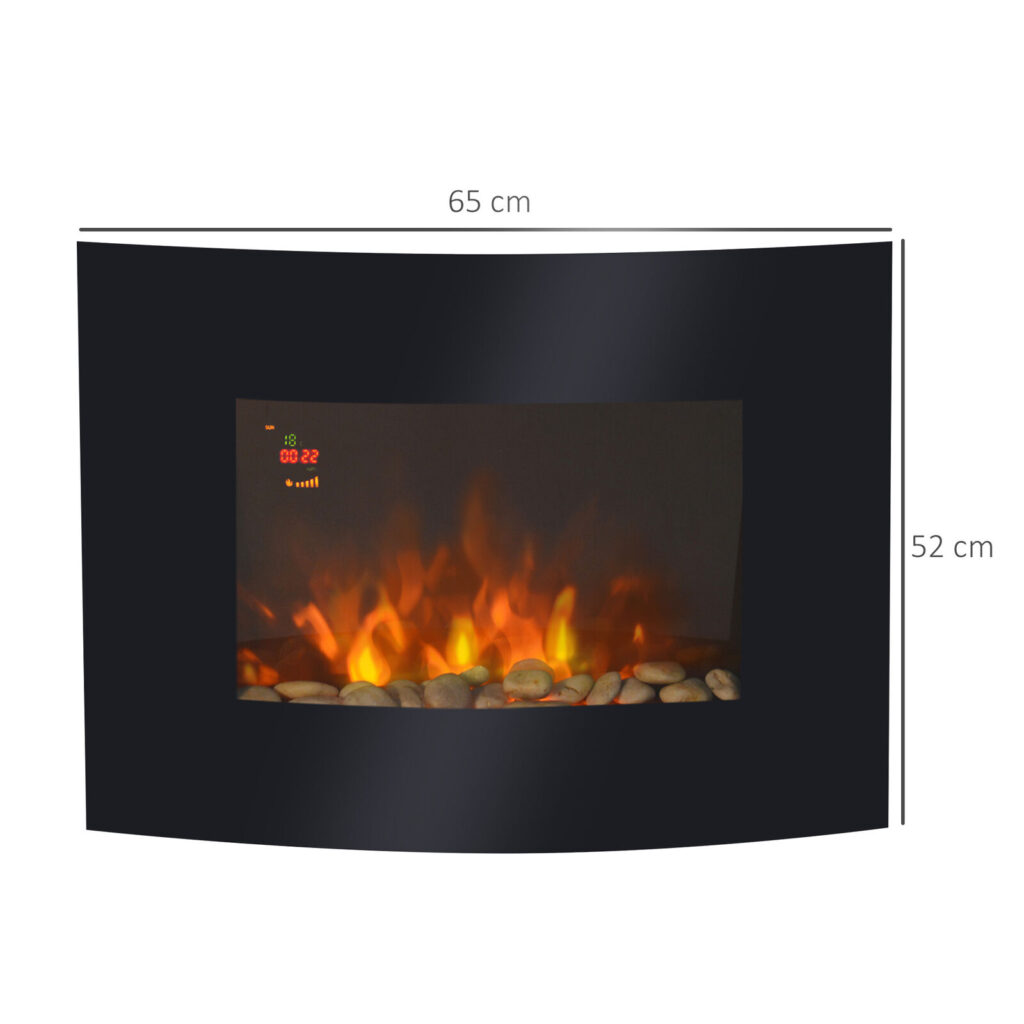 LED Curved Glass Electric Fire Place - HomeStoreDirect